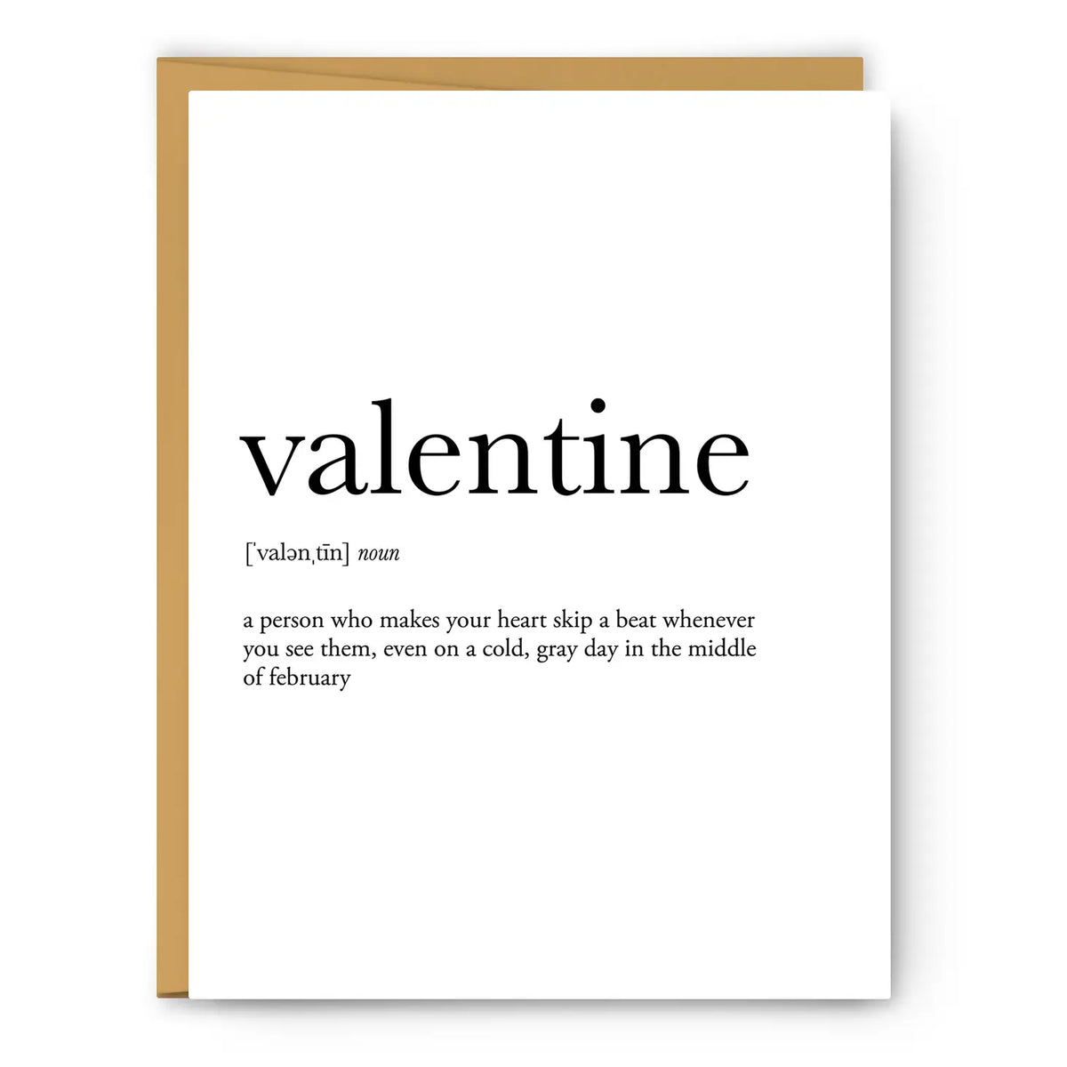 Definition Greeting Card: Valentine – Flower Bar